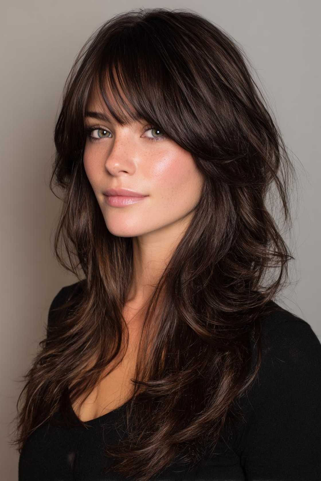 Why Long Layers & Side Bangs Are a Match Made in Heaven (10+ Photo ...